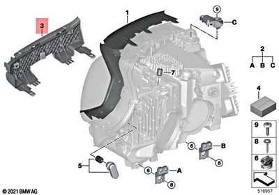 Genuine BMW X3 M X4 F97 F98 G01 G02 G08 Headlight Bracket left ...