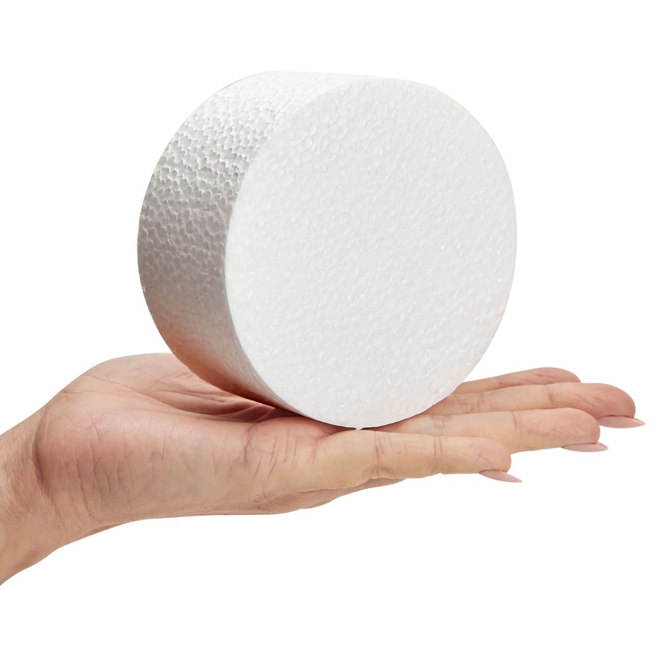 9 Pack Polystyrene Foam Circles for Crafts, DIY Floral Arrangements, 4 ...