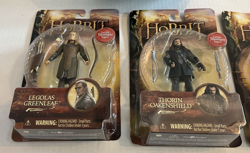 HOBBIT an Unexpected Journey 3.75 Thorin Goblin Legolas Fimbu &l Warg ...