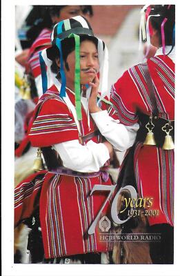 QSL Radio HCJB Quito Ecuador South America 2001 Fiestas Card E in ...