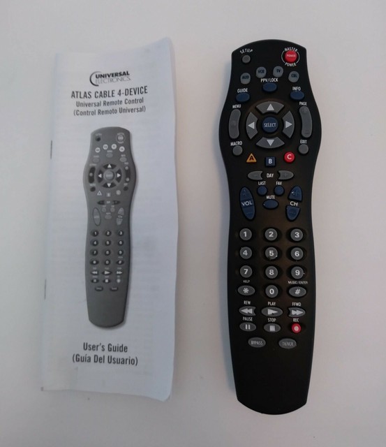 Universal Remote Control UEI Atlas Cable 4-Device 4ACXXXB05 A071502 URC ...
