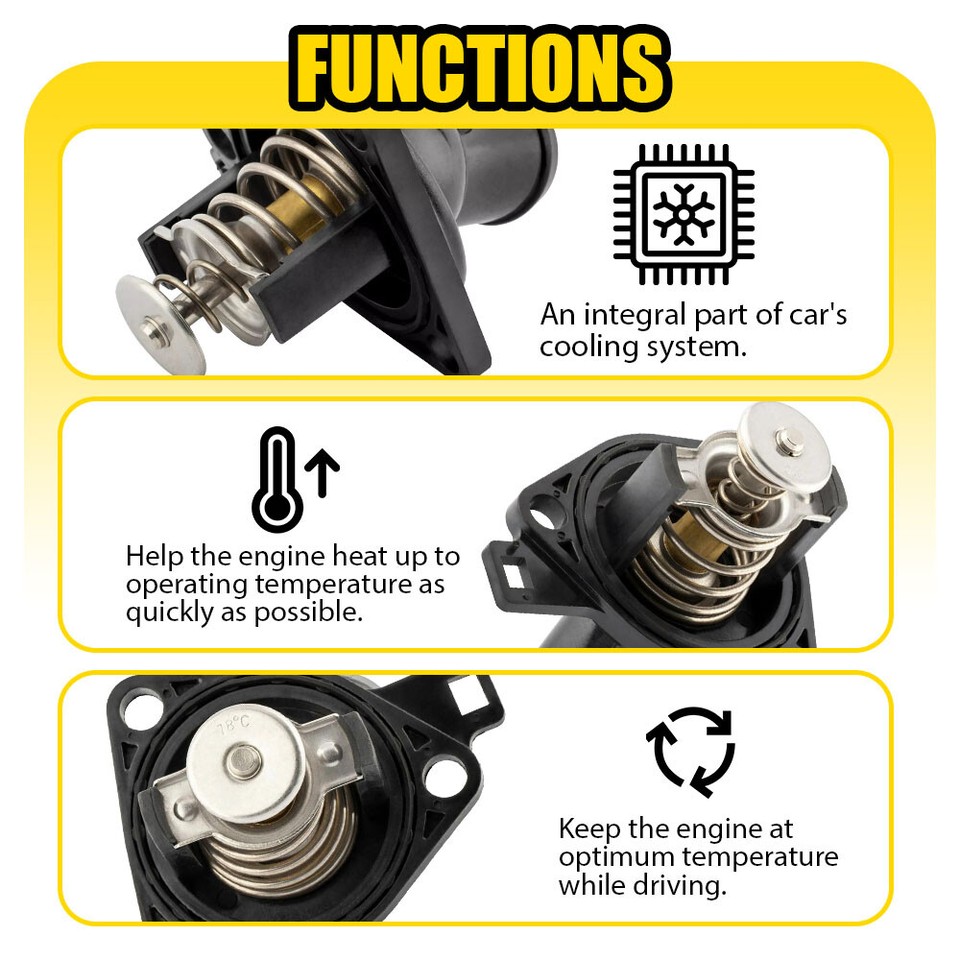 Car Engine Coolant Thermostat Housing Assembly For Honda Civic 19301 ...