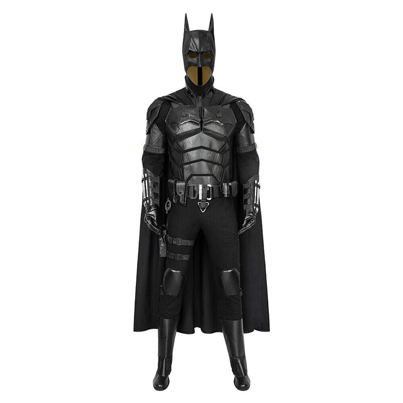 2020 The Batman Jumpsuit Costume Cosplay Bruce Wayne Suit Men Outfit ...