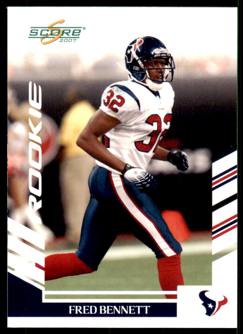 2007 SCORE FRED BENNETT HOUSTON TEXANS #309 | eBay
