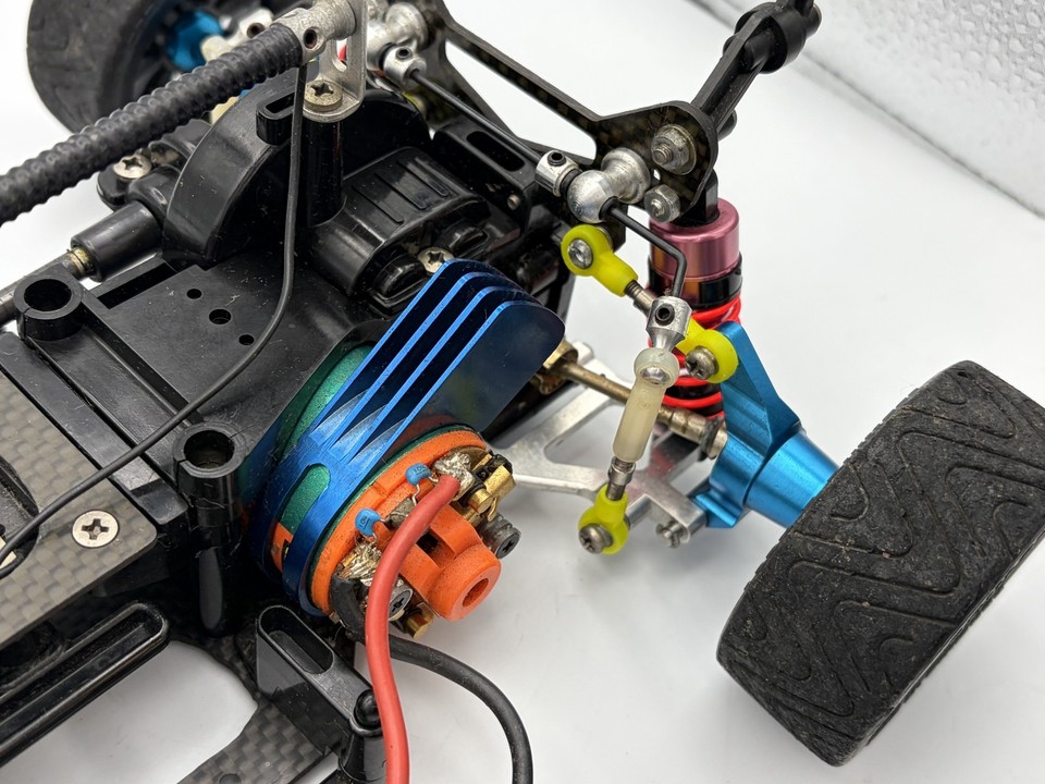 For parts TAMIYA TA02 TA-02 carbon chassis with ESC and motor. | eBay