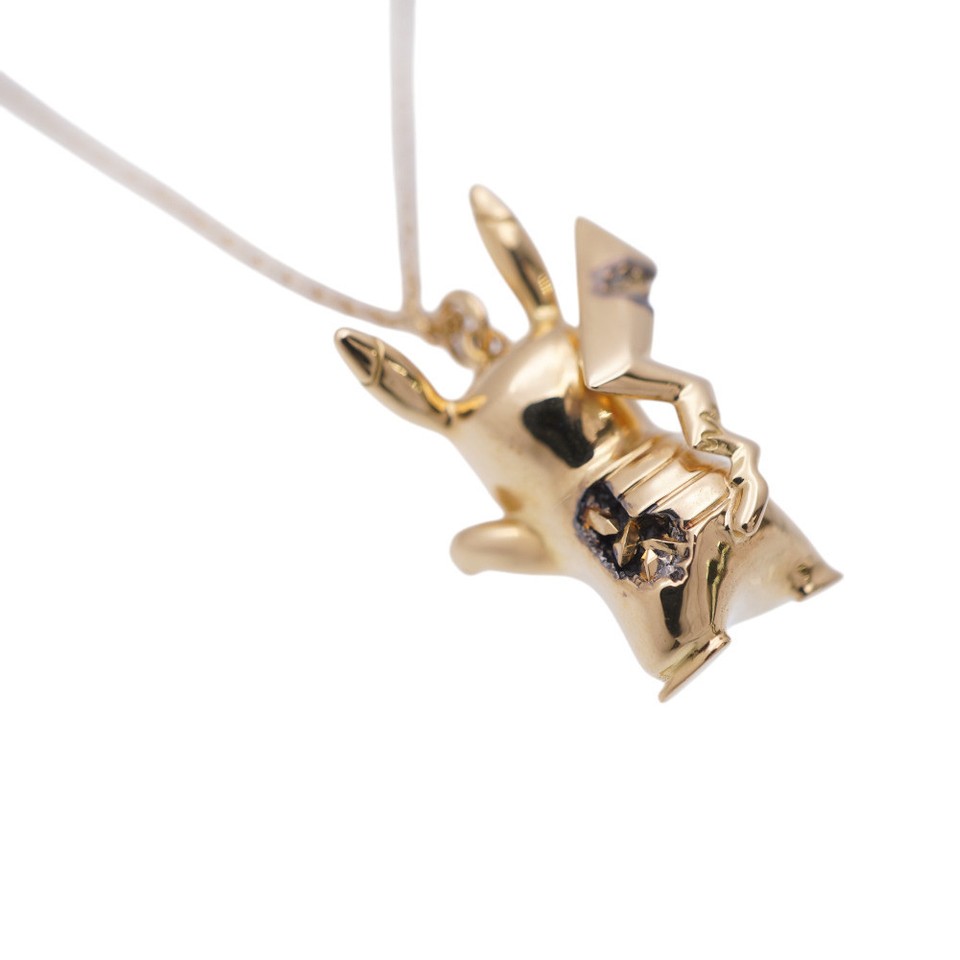 TIFFANY & Co. Daniel Arsham Pokemon Collaboration Pikachu Necklace K18 ...