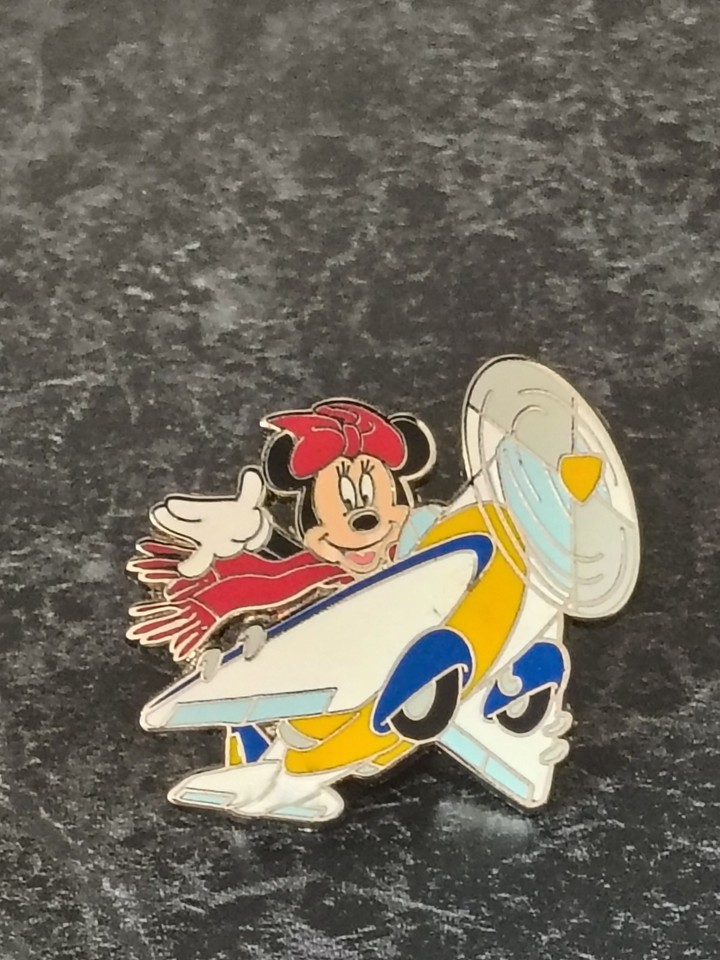Disney Pin WDW Travel Company 2004 Pilot Minnie Mouse Airplane Plane ...