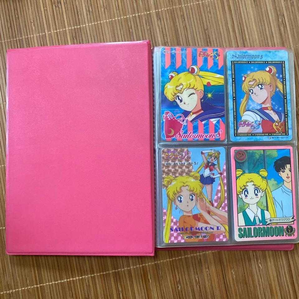Sailor Moon Card Case & 39 Cards Set, Slightly Dirty, Official ...