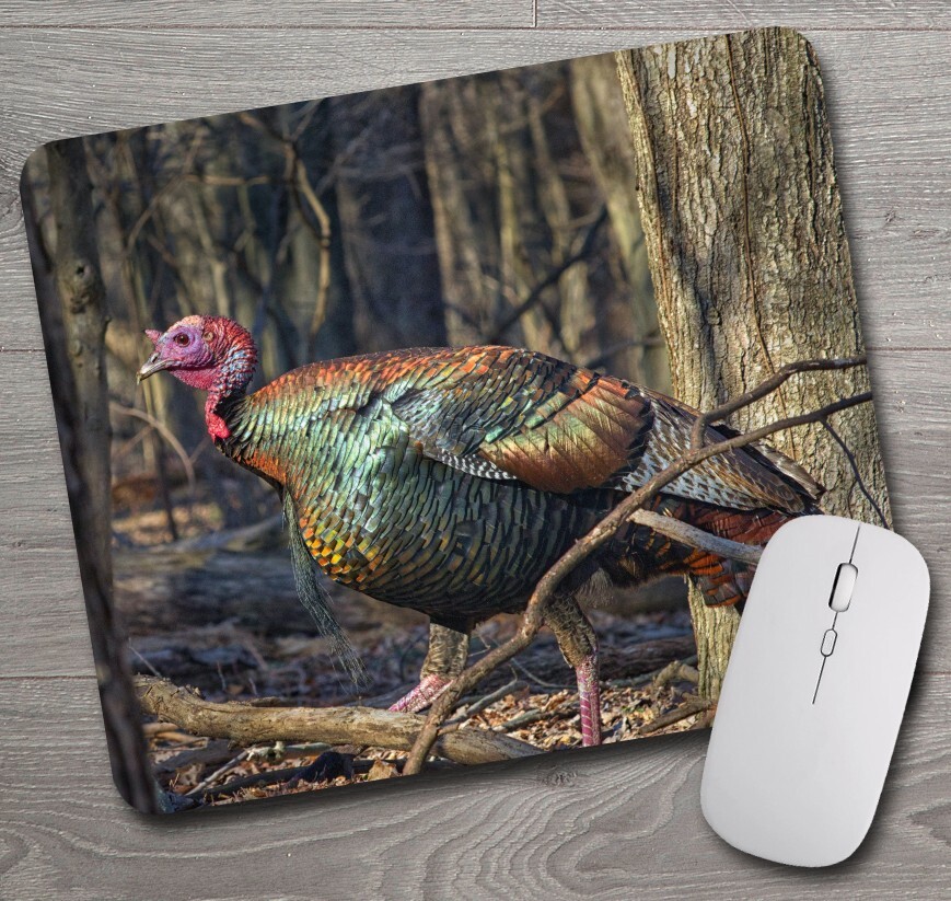 WILD TURKEY TOM FOREST ~ Mousepad / Mouse Pad ~ Gift for HUNTER Hunting ...