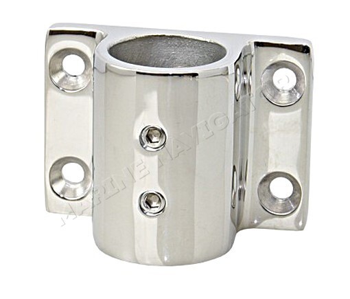 Side Mount Tube Holder Stainless Steel AISI316 22mm 2 Screws M6 | eBay