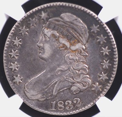 1832 CAPPED BUST HALF DOLLAR NGC VF 35 NICE AND NATURAL MEDIUM DEEP ...