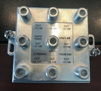VS21-08 Digital Cooper Wiring Device CSH8V1 8 Way Video Distribution ...