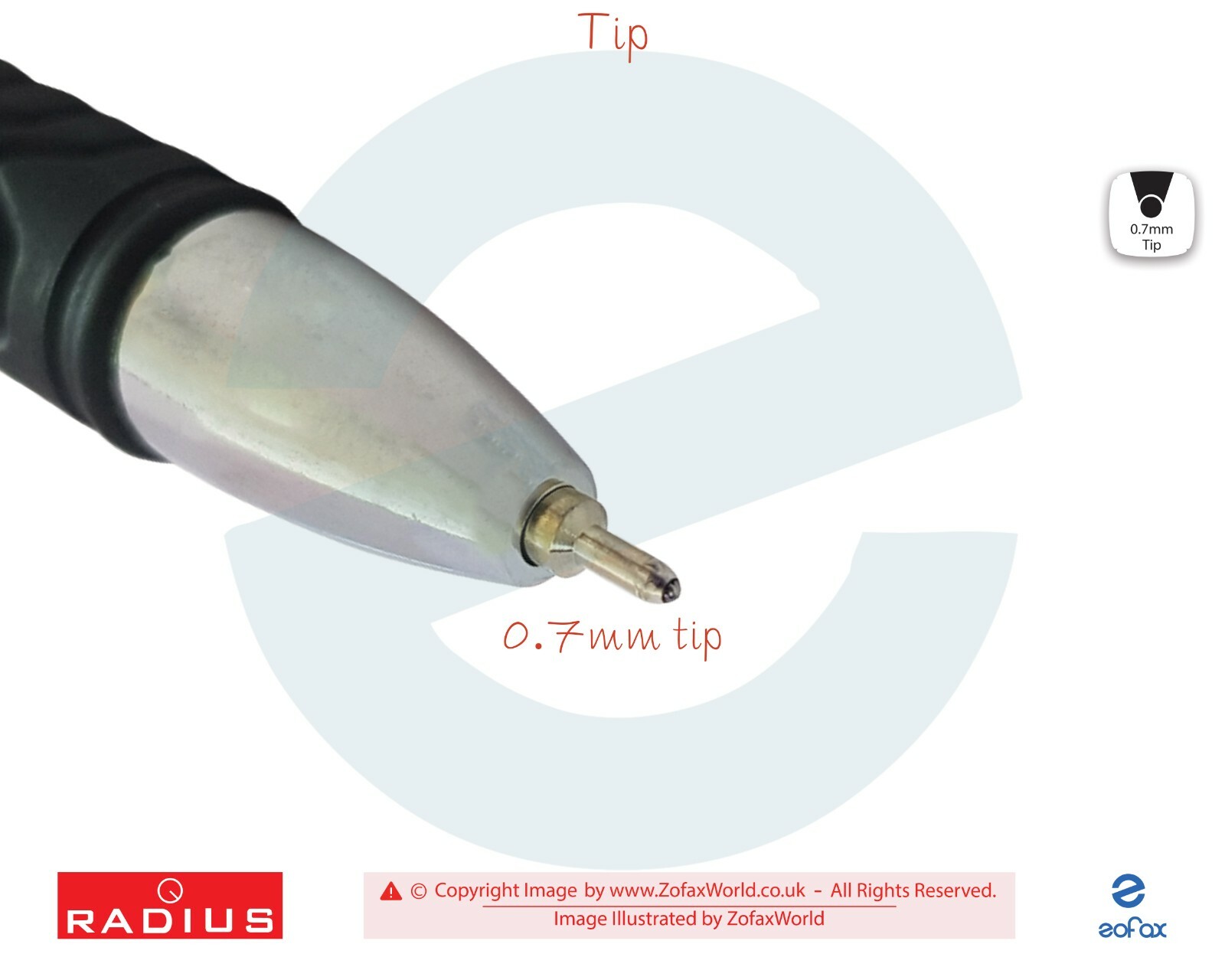 0.7mm RADIUS Touch BLUE Stylus Smooth Ballpoint Pen Touchscreen Mobile ...