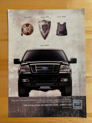 2005 Print Ad Ford F-150 The Evolution Of Protection | eBay