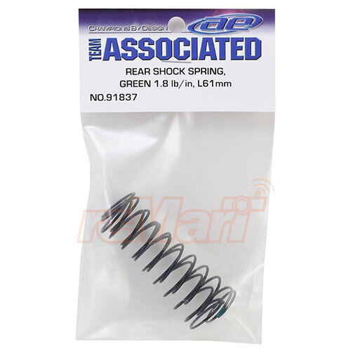 Team Associated 61mm Long 1.8LB 12mm Rear Shock Spring Green B6.1 B74 ...