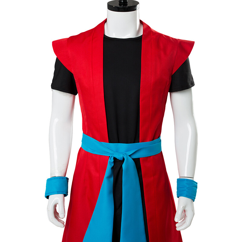 Xeno Goku Cosplay Costume Time Patroller Kakarot Red Goku Outfit Anime ...