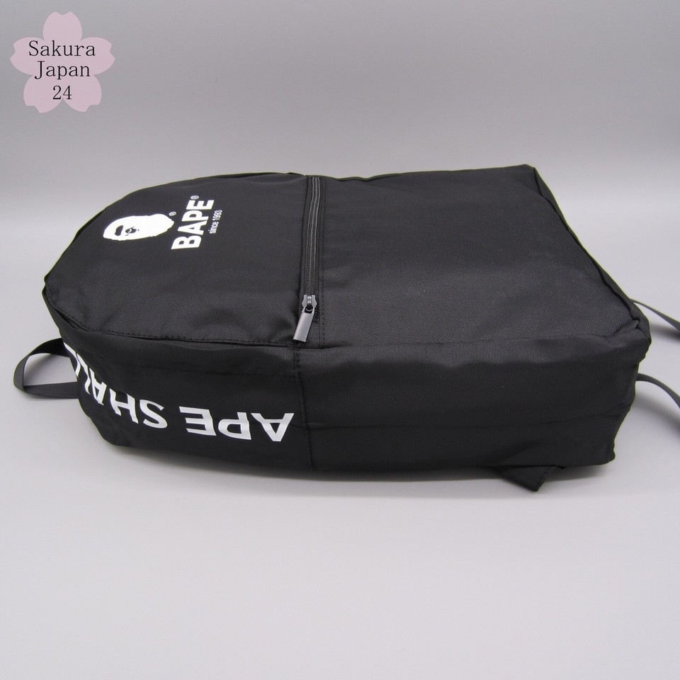 BAPE A Bathing Ape Backpack APE HEAD Logo Black 2019 AW Magazine Free ...