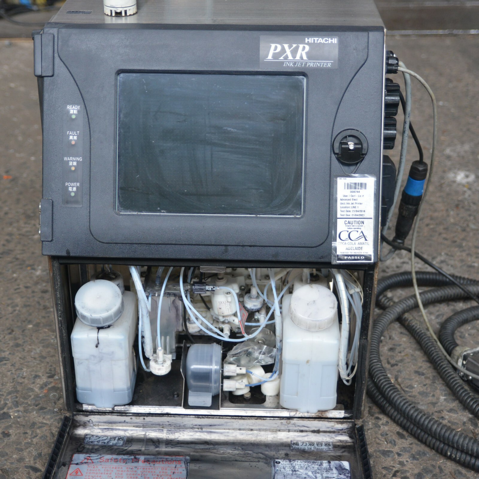 HITACHI PXR-H450W ink jet coding marking machine product coder CIJ ...