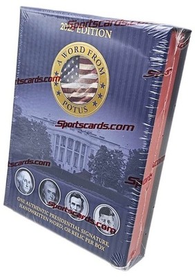 2025 Edition POTUS A Word From The President Factory Sealed Hobby Box 1 ...