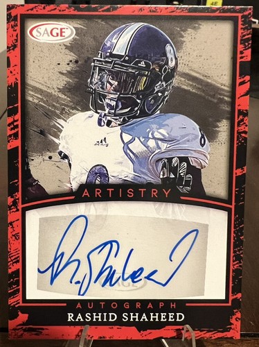 2022 SAGE Artistry Auto Red Rashid Shaheed #A-RS Rookie Auto RC | eBay