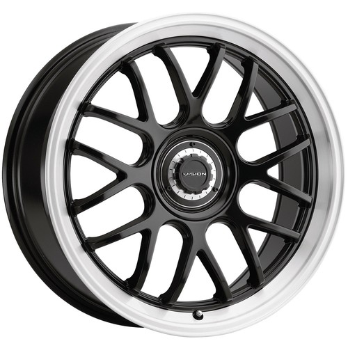 Vision 478 Alpine 18x8.5 5x4.5"/5x120 +35mm Black/Brushed Wheel Rim 18 ...