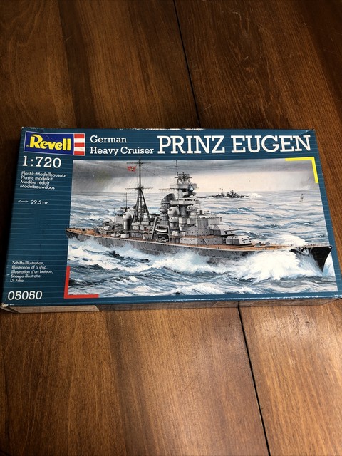 1 720 Revell Germany Cruiser Prinz Eugen Model Ship Kit 05050 Vintage ...