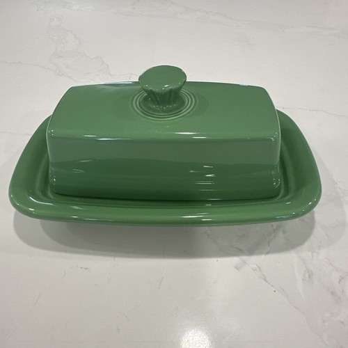Fiesta Shamrock Green Covered Butter Dish Fiestaware Retired Color | eBay