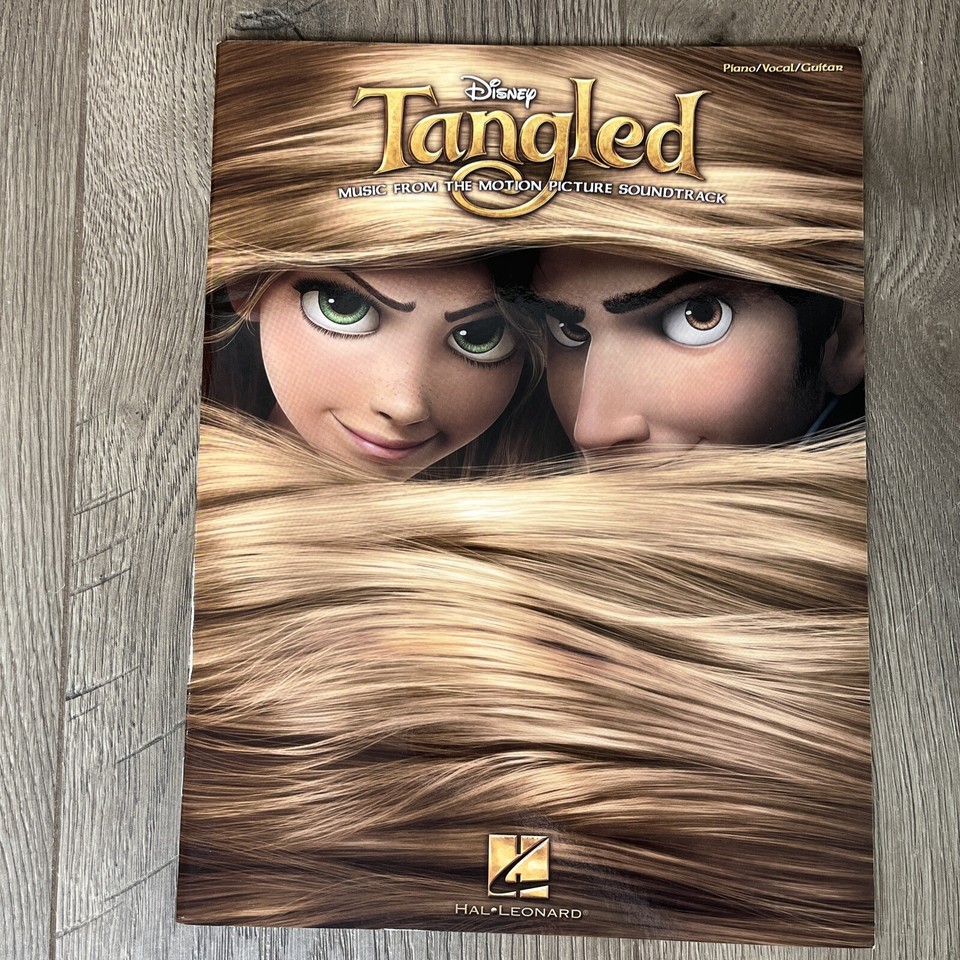 Tangled Sheet Music Movie Soundtrack Piano Vocal Guitar Songbook Hal ...