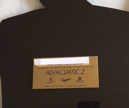 Adya Classic 2 Gold Award "Adya Classic 2" 2013 - goldene Schallplatte ...