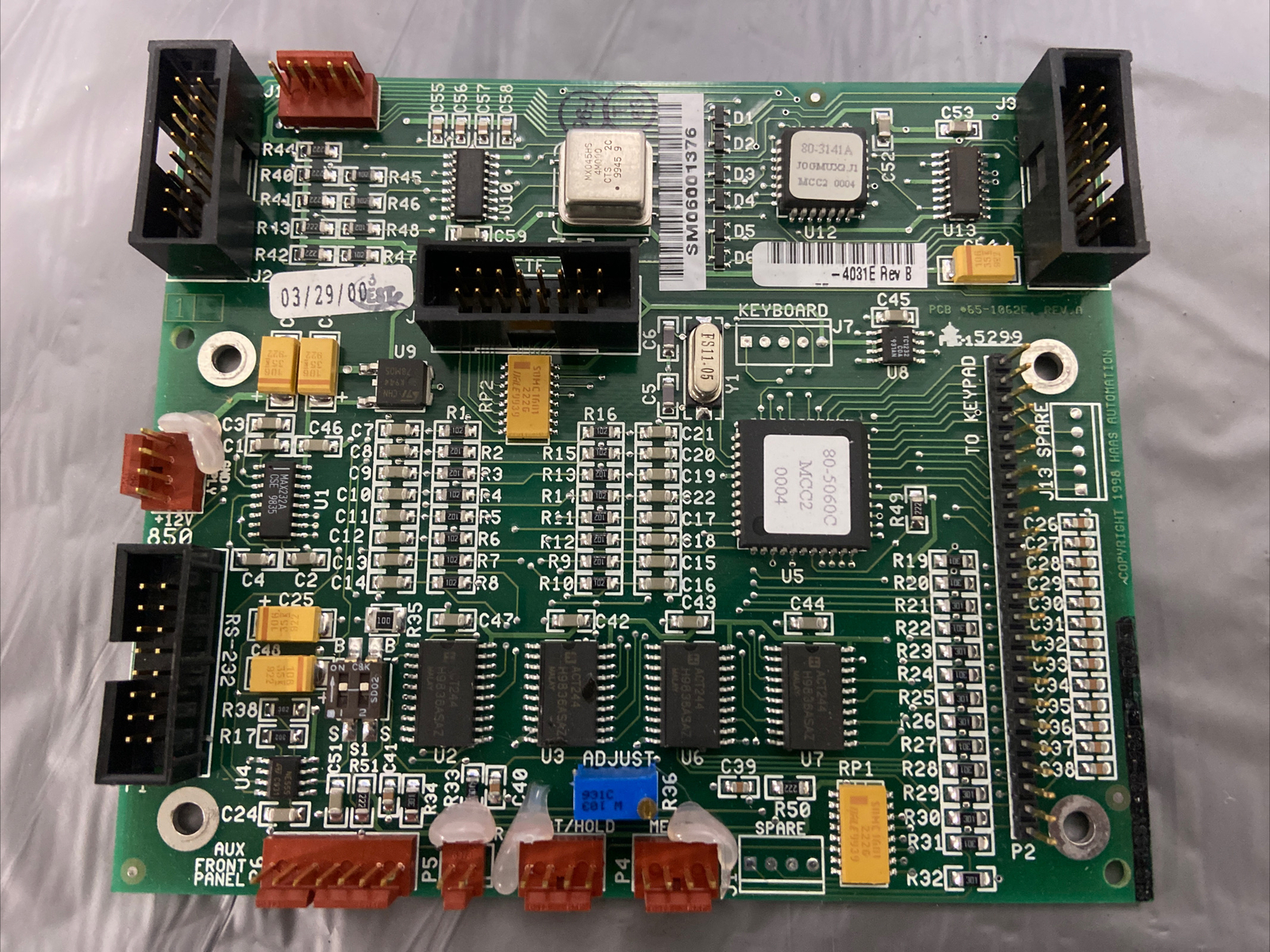 HAAS 32-4030B PCB SERIAL KEYBOARD INTERFACE *Fully Tested With * for ...