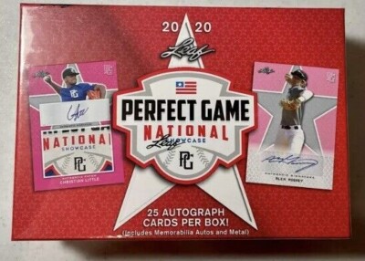 2020 Leaf Perfect Game National Showcase Baseball Case 15 boxes 25 ...