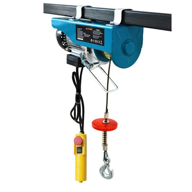 181312 Scaffolding Winch Electric Workshop Garage Gantry Hoist 400kgs ...