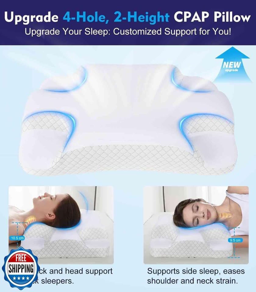 Deep Sleep CPAP Pillow for Side Sleeping for All CPAP Masks Users to ...