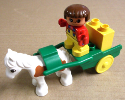 LEGO Duplo Pony Carriage 1996 Model No: 2695 Checked and Complete ...