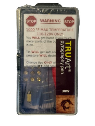 Truart Pyrography Pen Wood Burning Kit 30W Brand New | eBay