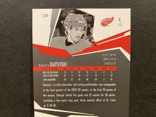 2003-04 Upper Deck Black Diamond - Pavel Datsyuk #120 for sale online ...