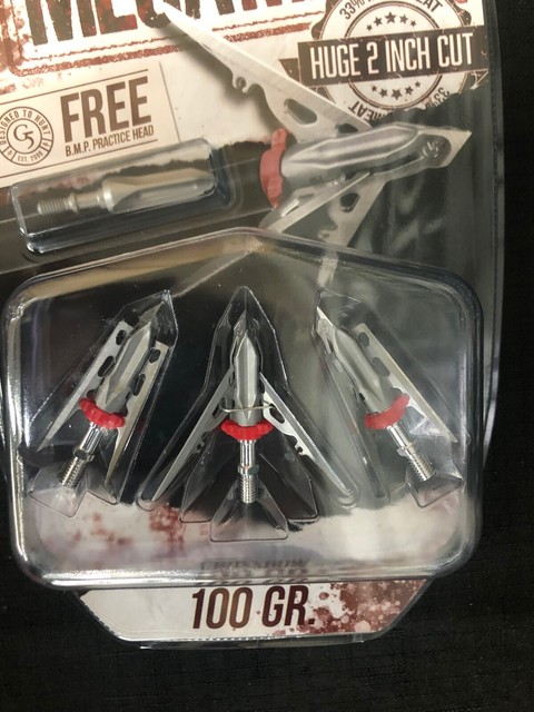 G5 Megameat Crossbow 100 Grain 2" Expandable Broadhead 3 Pack for sale ...