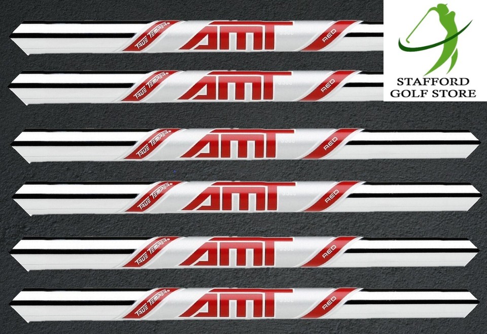 New True Temper AMT Red .355" Taper Tip Steel Iron Shafts Set R300/S300 ...