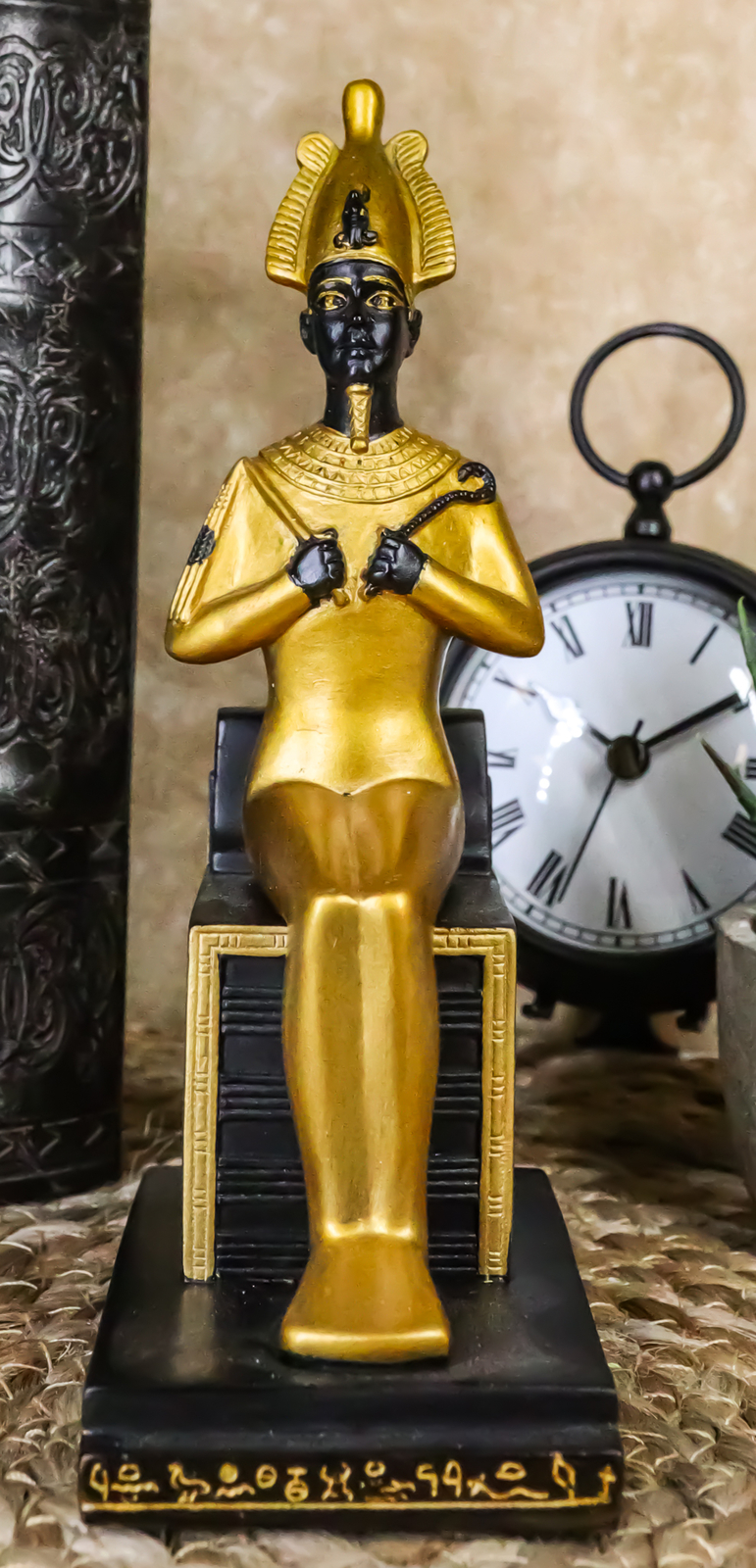 Ancient God Sitting Osiris Collectible Figurine, Egypt 7.25"H by Ebros ...