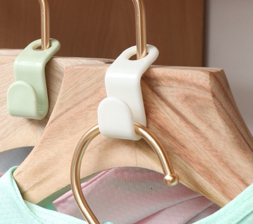 40 Hanger Connector Hooks Space Saving Closet Organizer Cascading ...