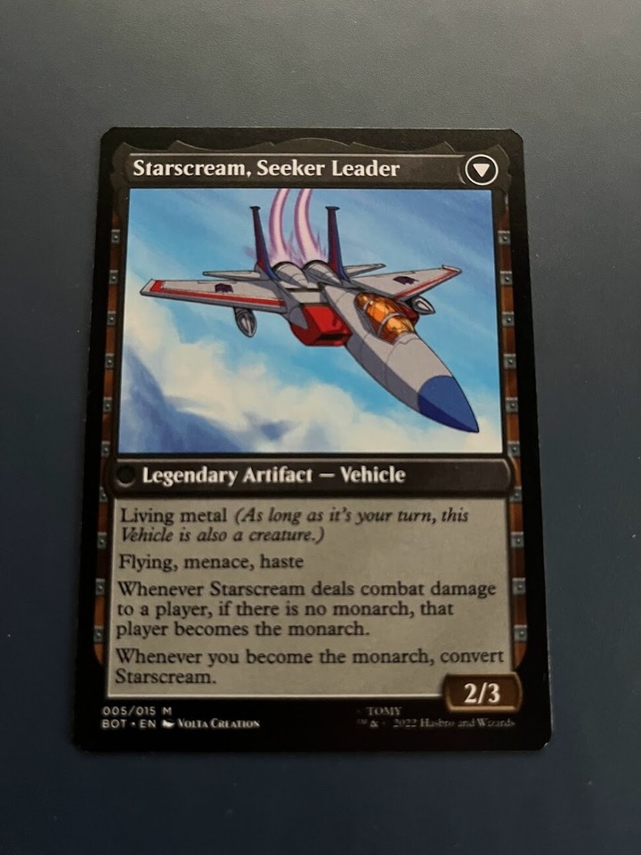 1x STARSCREAM, POWER HUNGRY - Transformers - MTG - Magic the Gathering ...