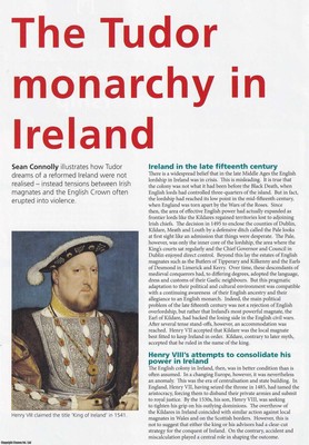 THE TUDOR MONARCHY IN IRELAND. AN ORIGINAL ARTICLE FROM HISTORIAN, THE ...