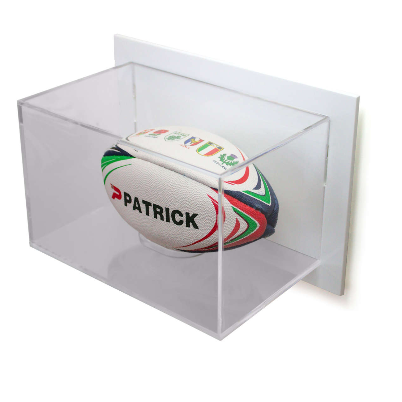 Wall Mounted MINI Rugby Ball Display Case For Signed Autographed Ball ...