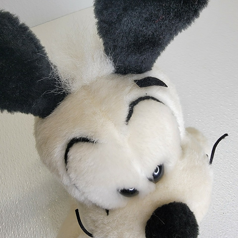 Little Bob Dog Cartoon Character White Black Dog Stuffed Plush Toy | eBay