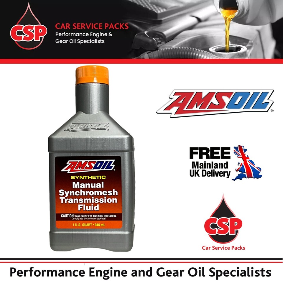 Amsoil Manual Synchromesh Transmission Fluid MTF - 1 US Quart - 0.94 ...