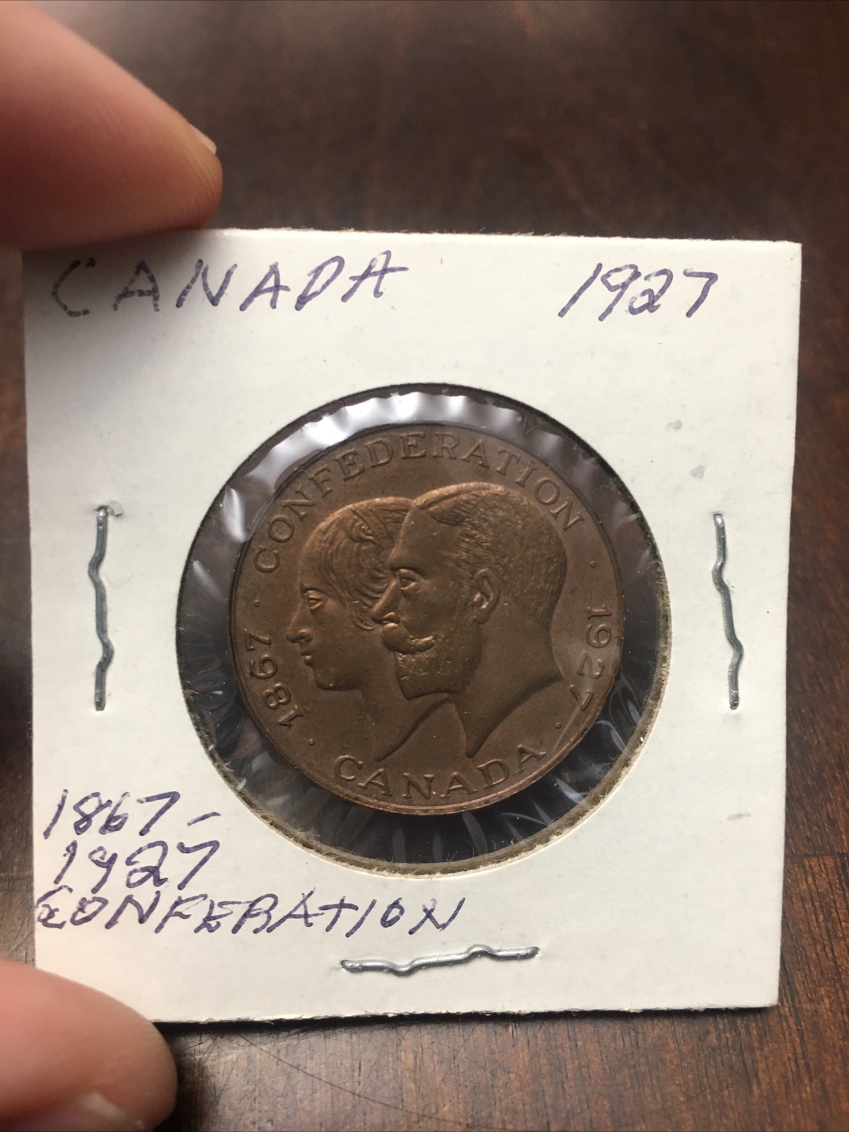 1867-1927 Canada Medal/Coin Gold Tone Confederation King George V ...