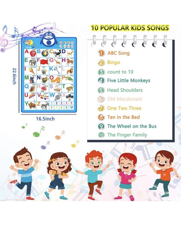 Alphabet ABC & 123s & Music Sounds SEE VIDEO IN DESCRIPTION Kids | eBay UK
