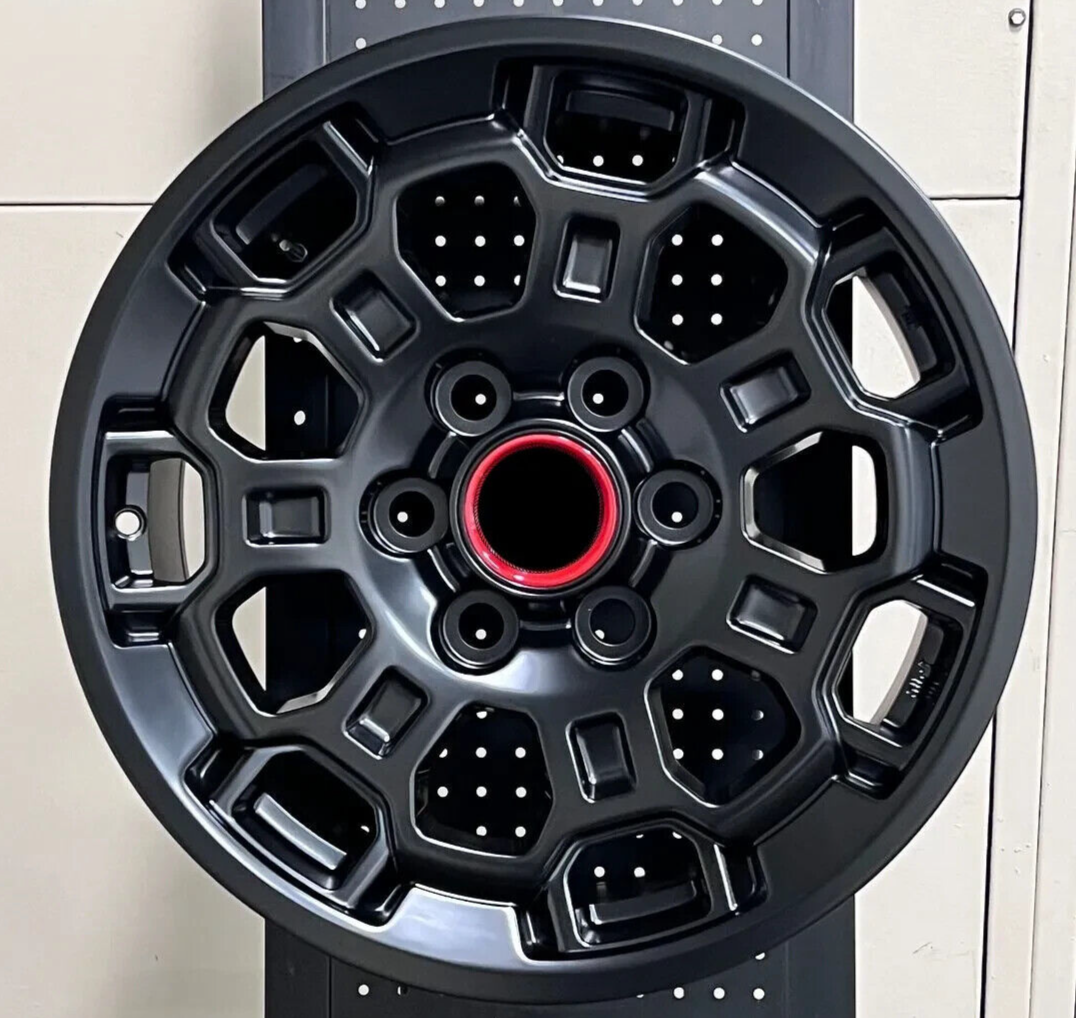 18x8.5 PRO STYLE BLACK 18" WHEELS 6x139.7 FITS 2023+ TOYOTA TUNDRA SR5 ...