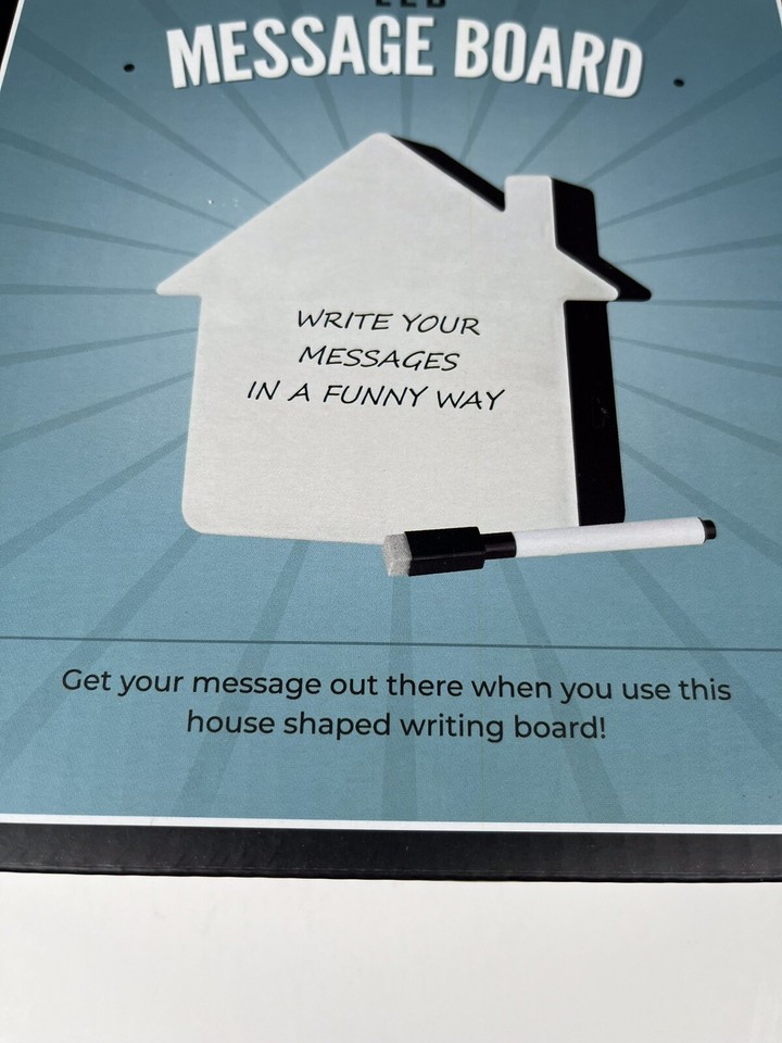 Erasable LED Light Up Message Writing Board Brand By The Original Fun ...