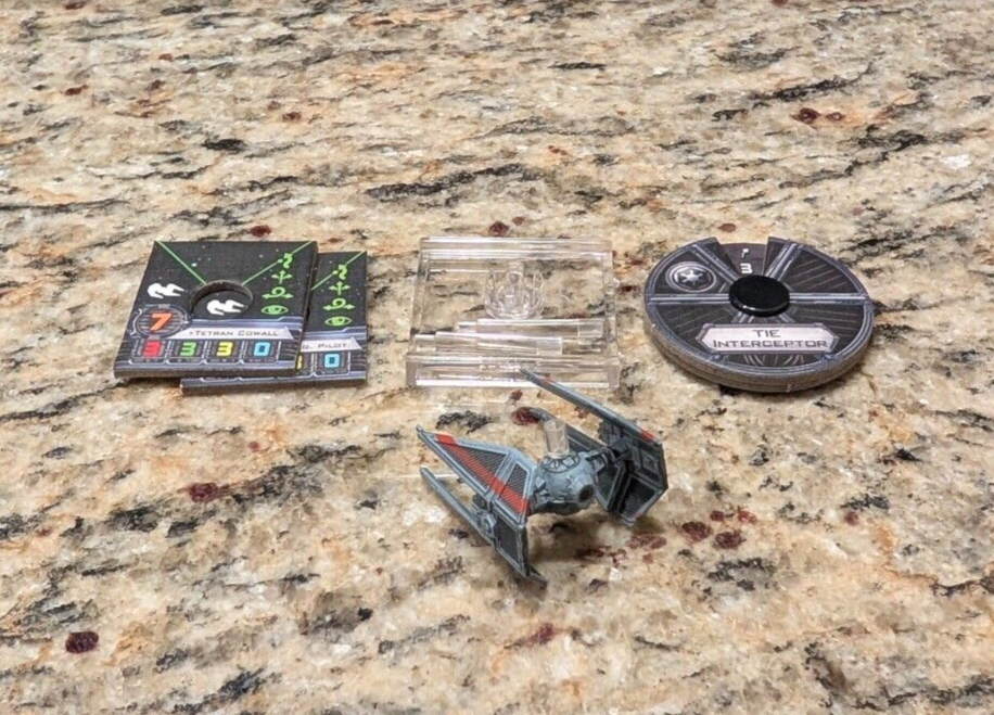 Star Wars: X-Wing Miniatures TIE Interceptor Red Stripe | eBay